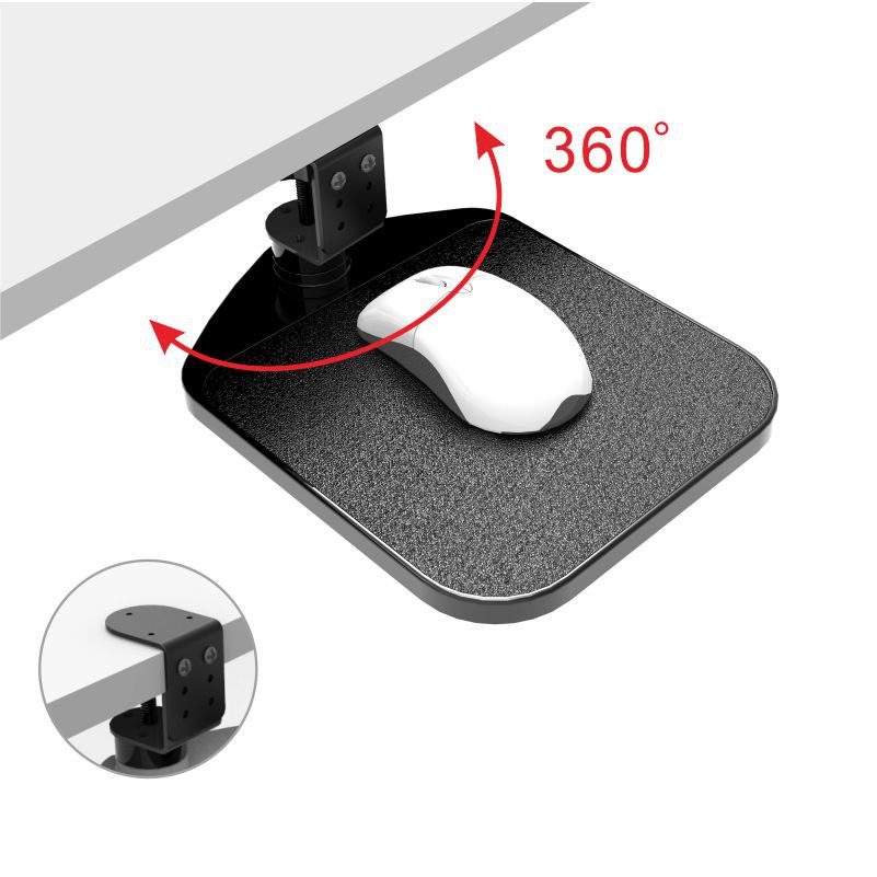 Jual Under Desk Mouse Pad 360 Derajat Fleksibel | Meja Putar Mousepad ...