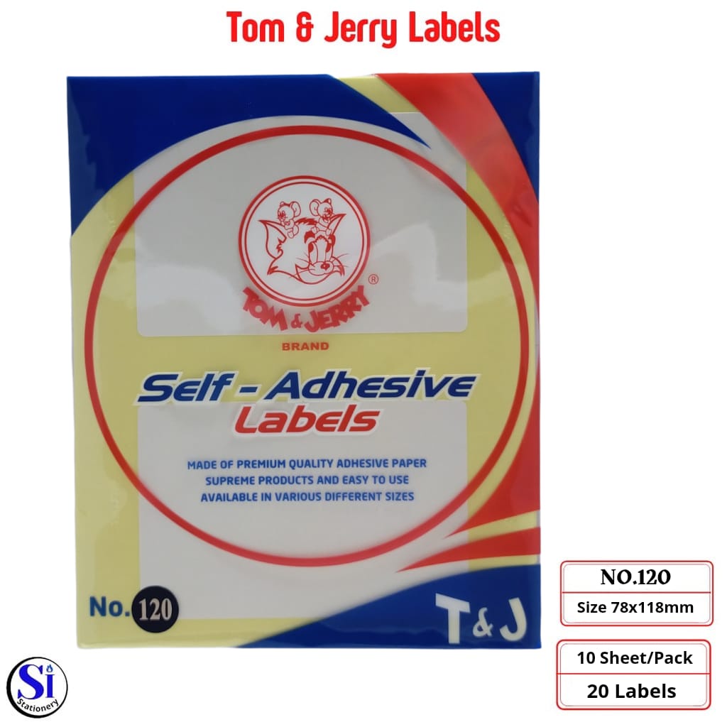 Jual Tom & Jerry Label Ukuran Besar/Label Ukuran Lebar No.119,120 ...