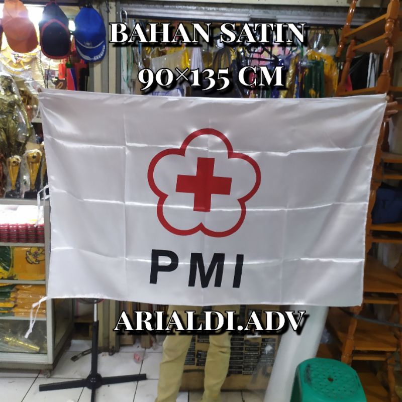 Jual bendera PMI "palang merah Indonesia" bahan satin berkualitas ...
