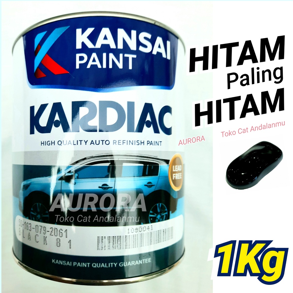 Jual Kansai Paint Cardiac Black 81 Hitam Mengkilap 1kg/ Cat Duco Motor ...