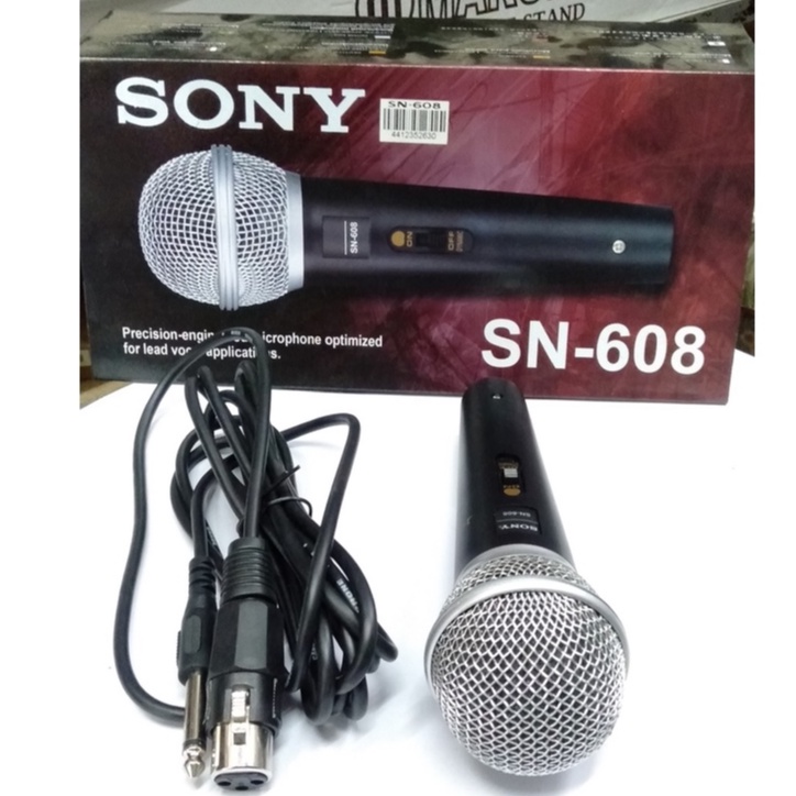 Jual Microphone SONY SN-608 Mic Karaoke Kabel Original | Shopee Indonesia