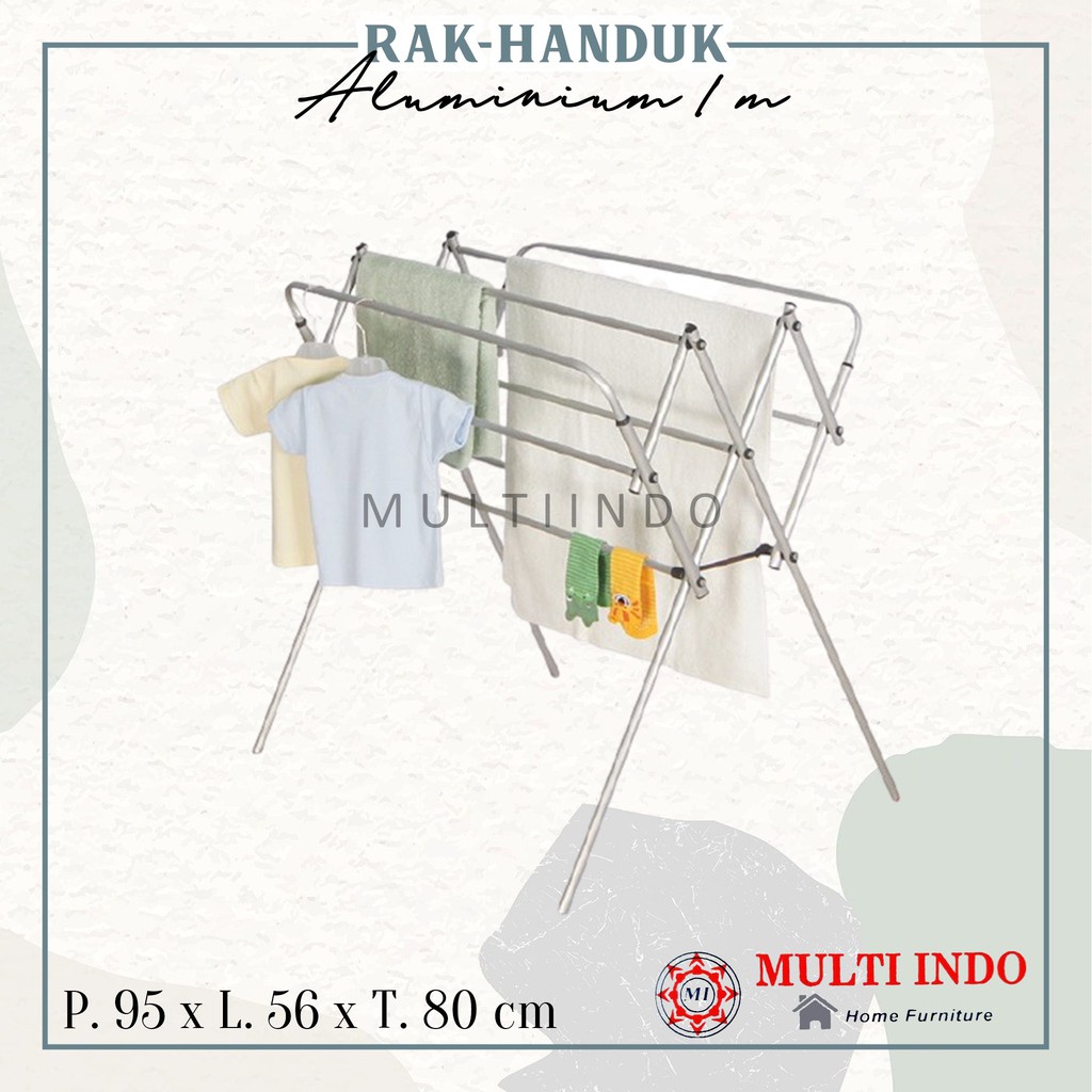 Jual Jemuran Handuk / Rak Handuk Aluminium / Stainless Steel 1 Meter ...