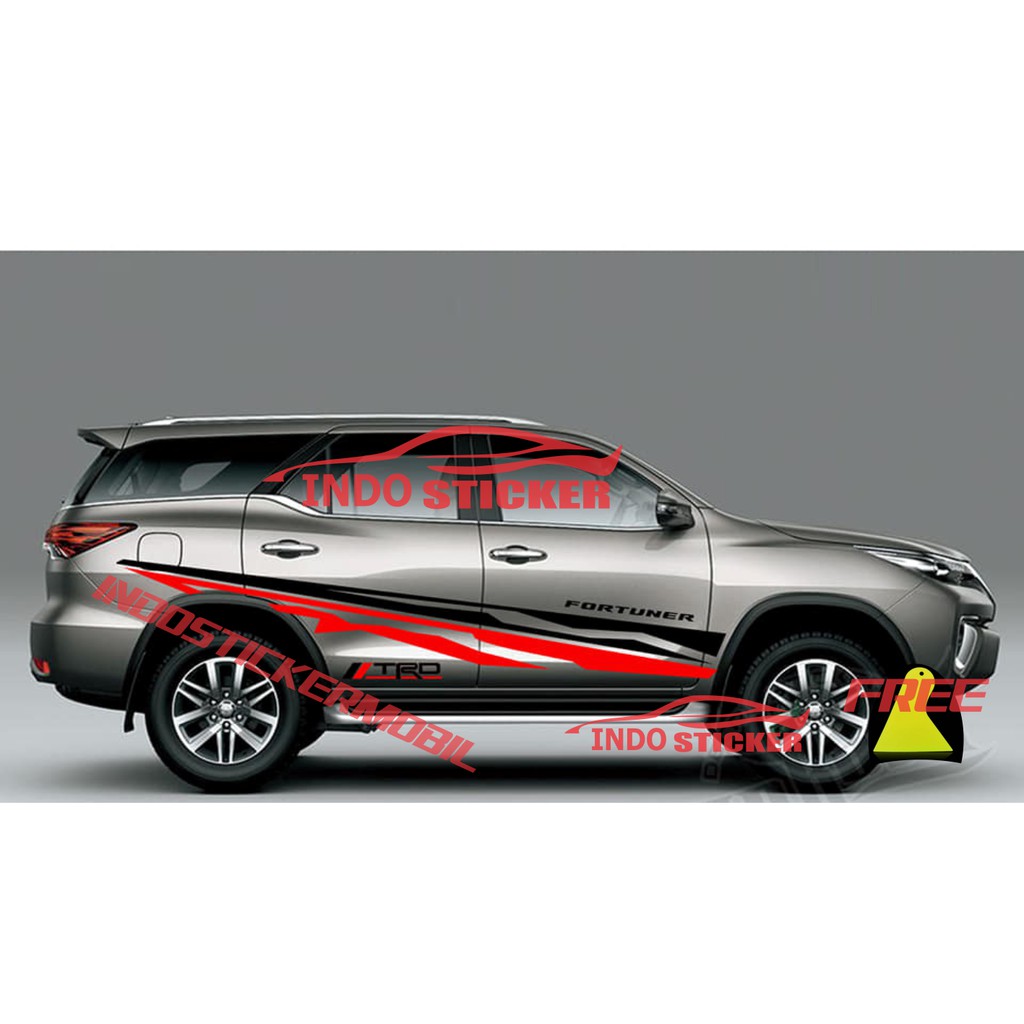 Jual Cutting sticker mobil toyota fortuner stiker list toyota fortuner ...