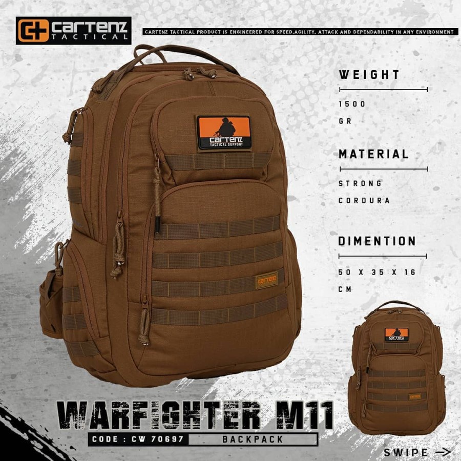 Jual Tas Ransel Pria Warfighter M11 V2 40 Liter Cartenz Tactical ...
