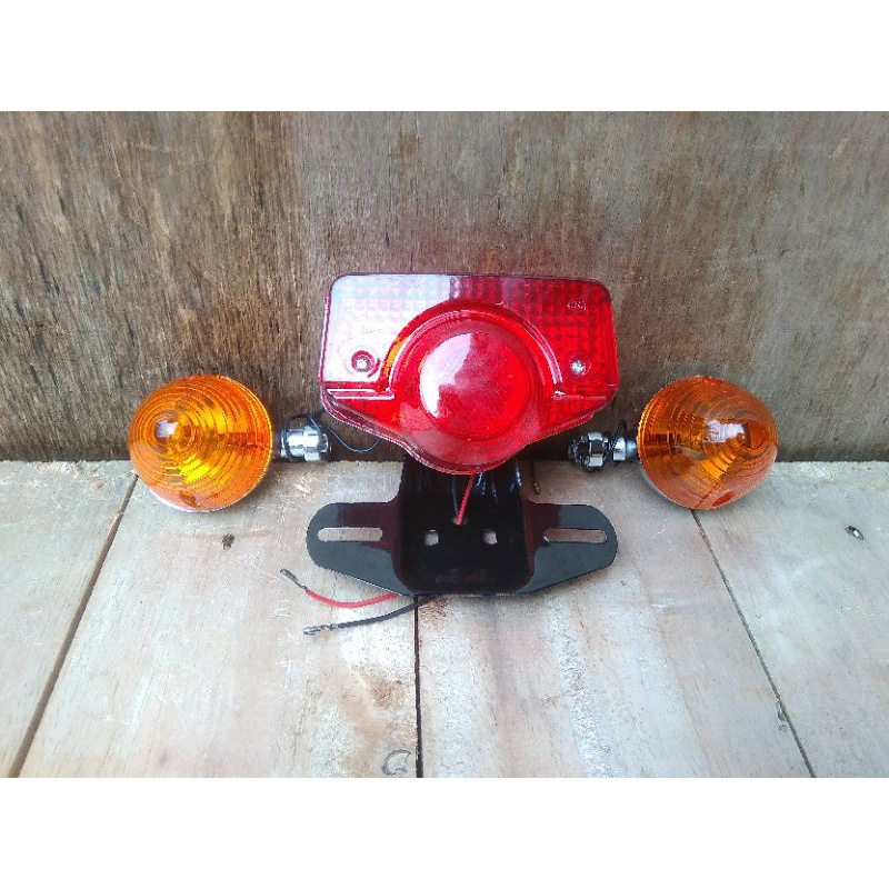 Jual stoplam lampu stop stopan CB plus pangkon set sein reting standar ...