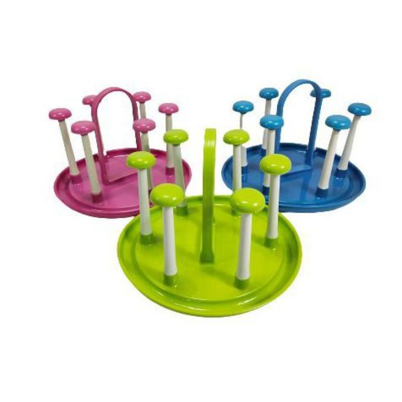 Jual Tempat gelas isi 6 gelas | glass stand Nelson bulat | Shopee Indonesia