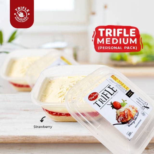 Jual Trifle cheese strawberry (medium/personal pack) | Shopee Indonesia