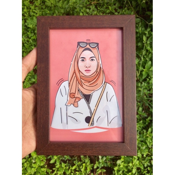 Jual Sketsa wajah | Vector Art + Frame 4R | Shopee Indonesia
