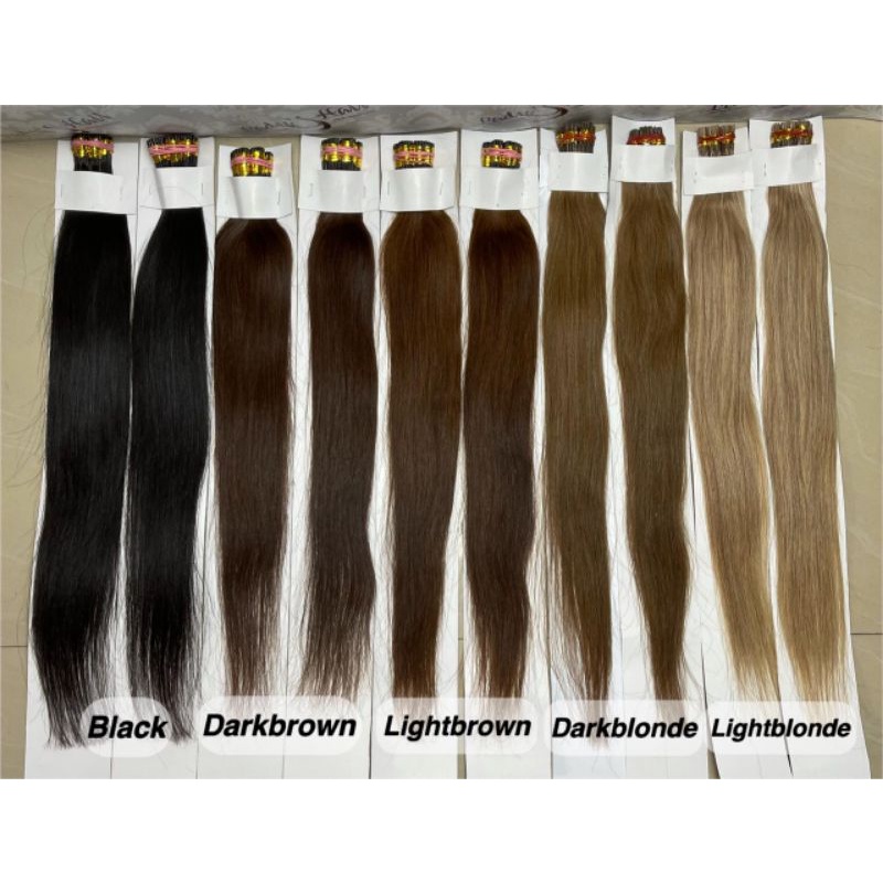 Jual Extension ring / sambungan rambut asli Human Hair panjang 60 cm ...