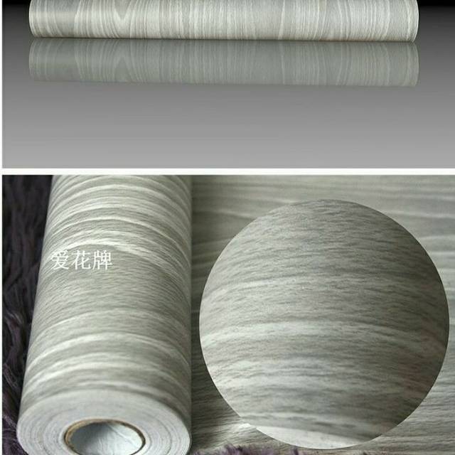 Jual Wallpaper Sticker Motif Serat Kayu Abu 10m Murah Shopee Indonesia
