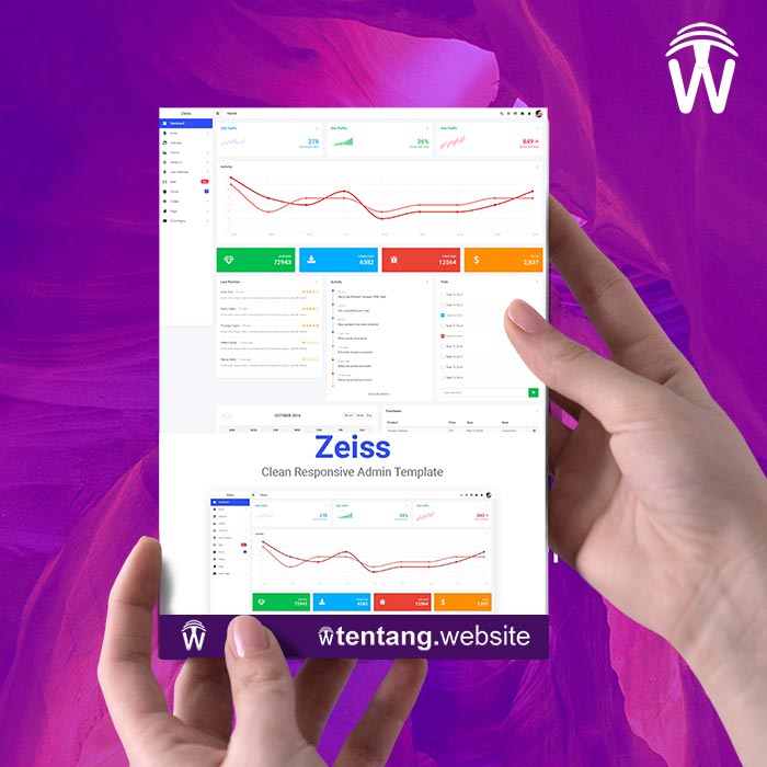 Jual Zeiss Clean Responsive Admin Template | Shopee Indonesia
