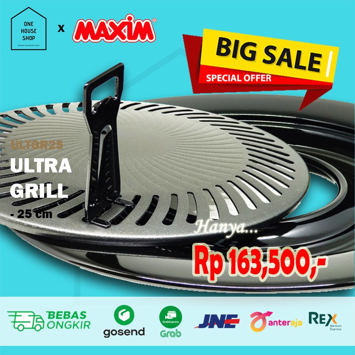 Jual Wajan Pemanggang Panggangan Korean BBQ Anti Lengket Maxim Ultra ...