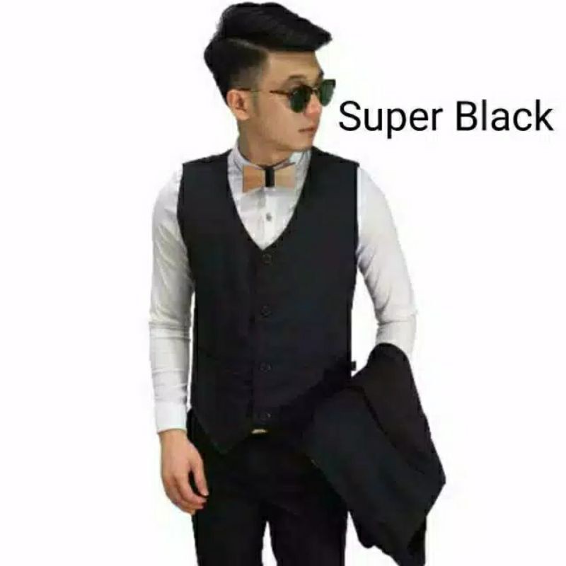 Jual Vest Rompi formal bahan pria. | Shopee Indonesia
