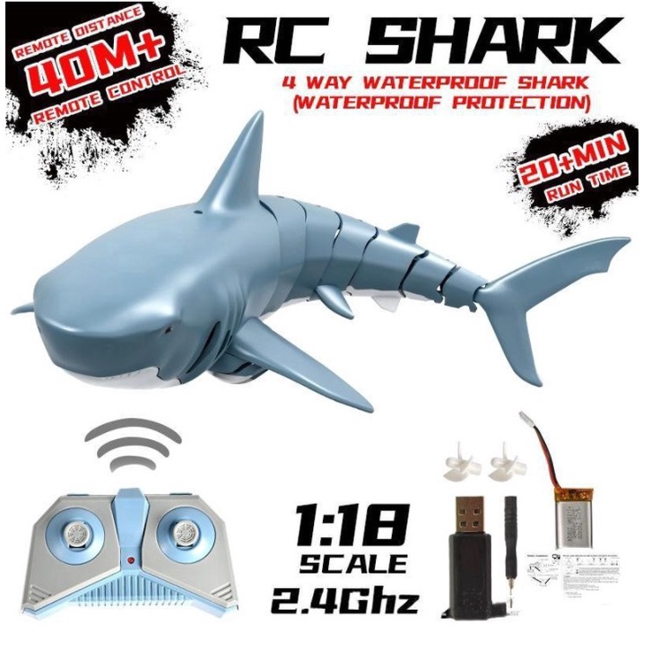 Jual Mainan Remot Kontrol Ikan Hiu | RC Shark Remote Control Edukatif ...