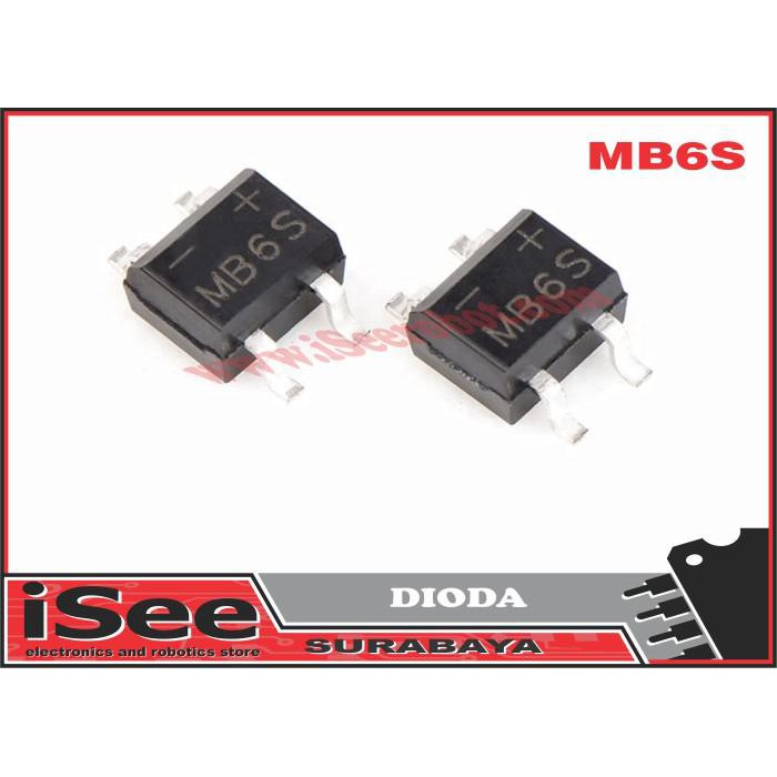 Jual MB6S DIODA 600V 0.5A SOP-4 SMD rectifier diode bridge mb6s ...