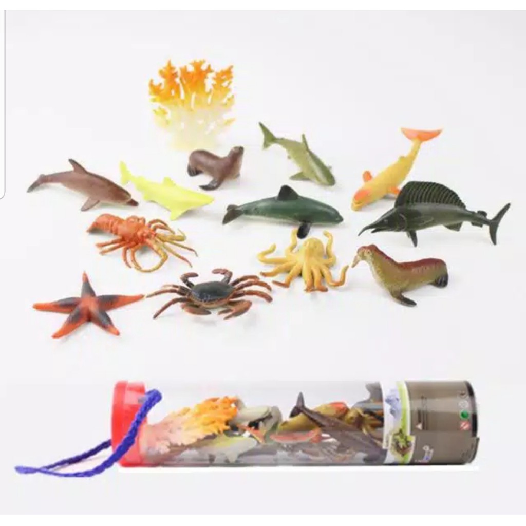 Jual MINIATUR OCEAN WORLD ANIMAL - MAINAN FIGUR BINATANG HEWAN LAUT SEA ...