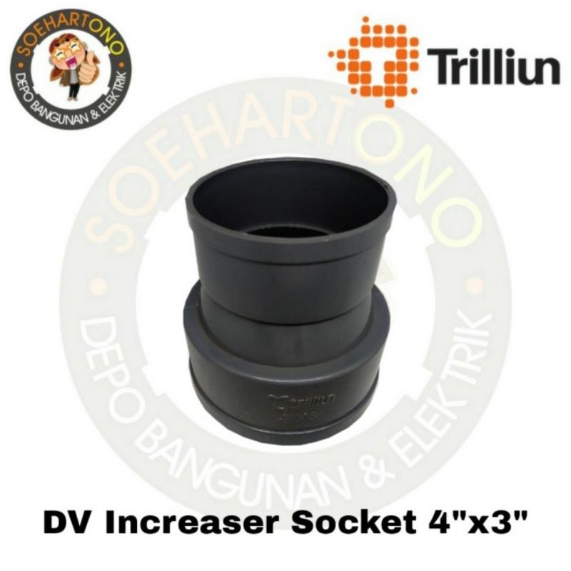 Jual Trilliun DV Increaser Socket 4"x3" Sambungan Pipa PVC | Shopee ...