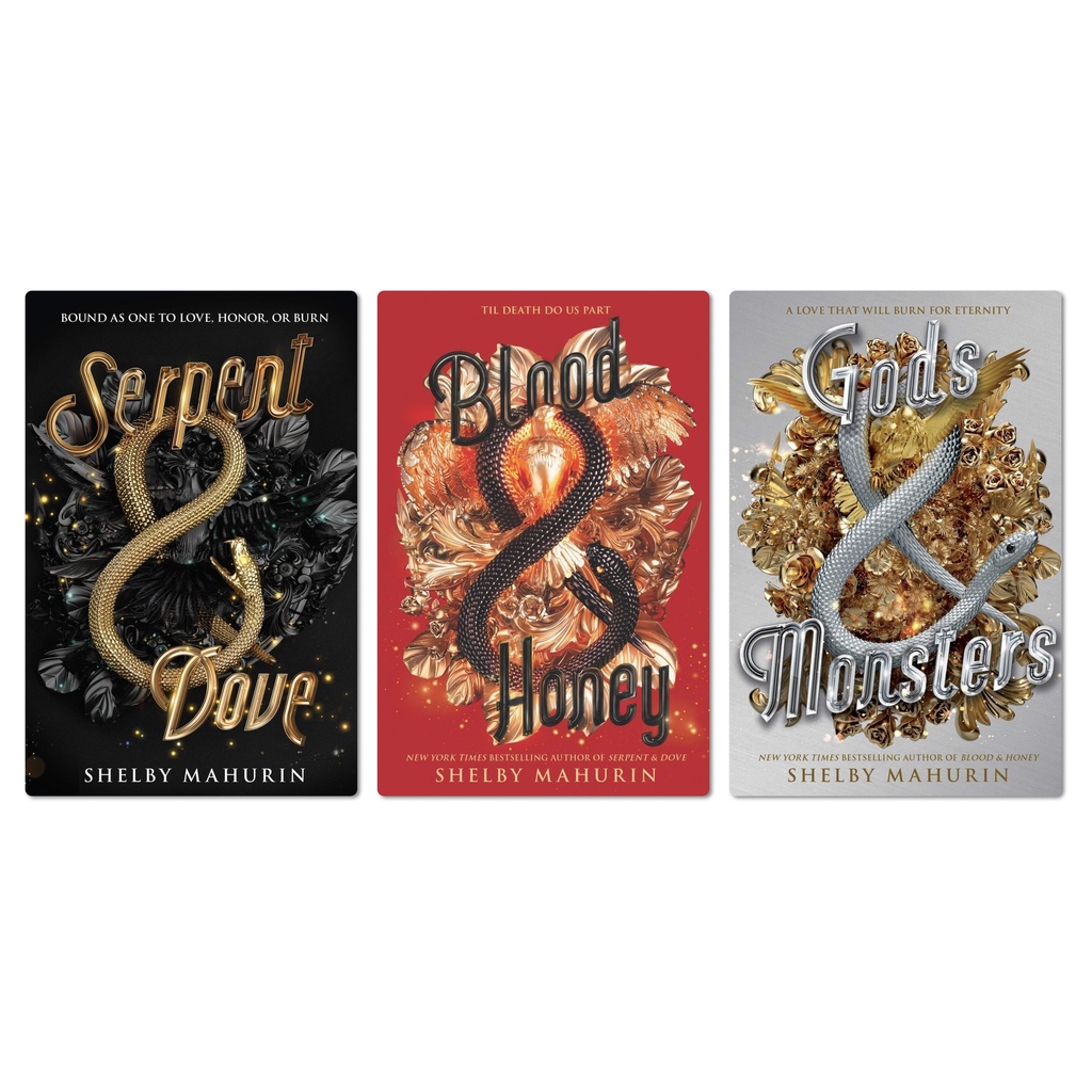 Jual Serpent & Dove / Blood & Honey / Gods & Monsters - Shelby Mahurin ...