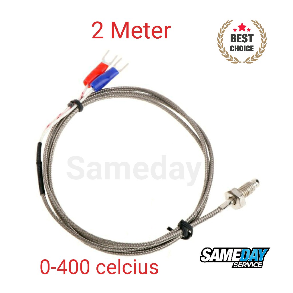 Jual Thermocouple Type K Probe Sensor Suhu Temperatur Temperature Probe ...