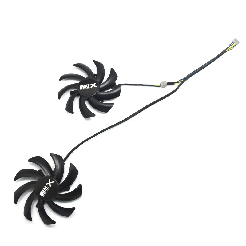 Jual IMPORT 2pcs/lot RX 480/470 Graphics 4Pin 85mm fans 0.35A VGA ...