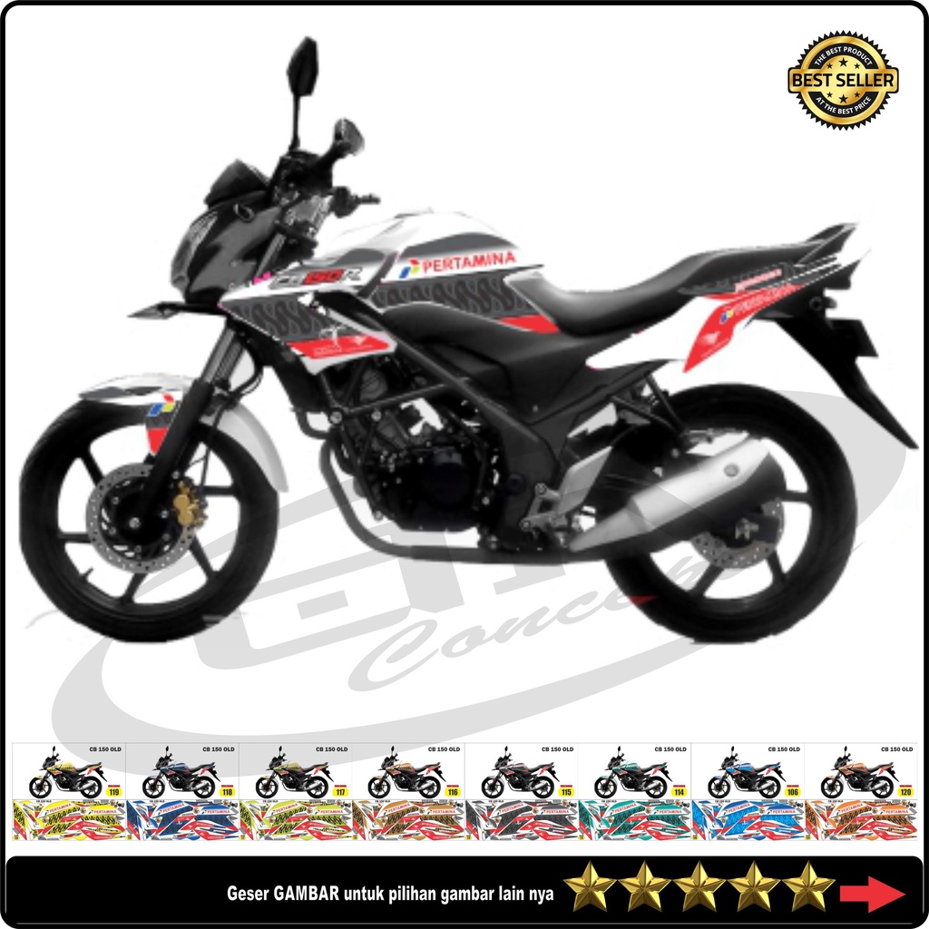 Jual Stiker Striping CB 150 R Old lama Variasi 2 Pertamina Mandalika ...