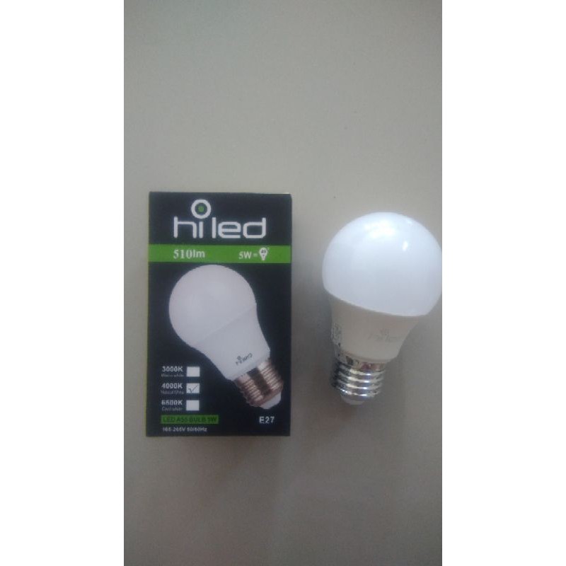 Jual LAMPU BOHLAM LED HILED 5 WATT NATURAL WHITE 4000K | Shopee Indonesia
