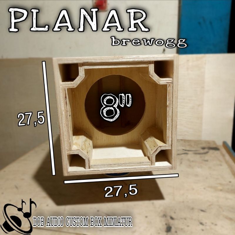 Jual BOX SPEAKER 8 INCH, PERLENGKAPAN KOTAK SALON, MODEL PLANAR BREWOG ...