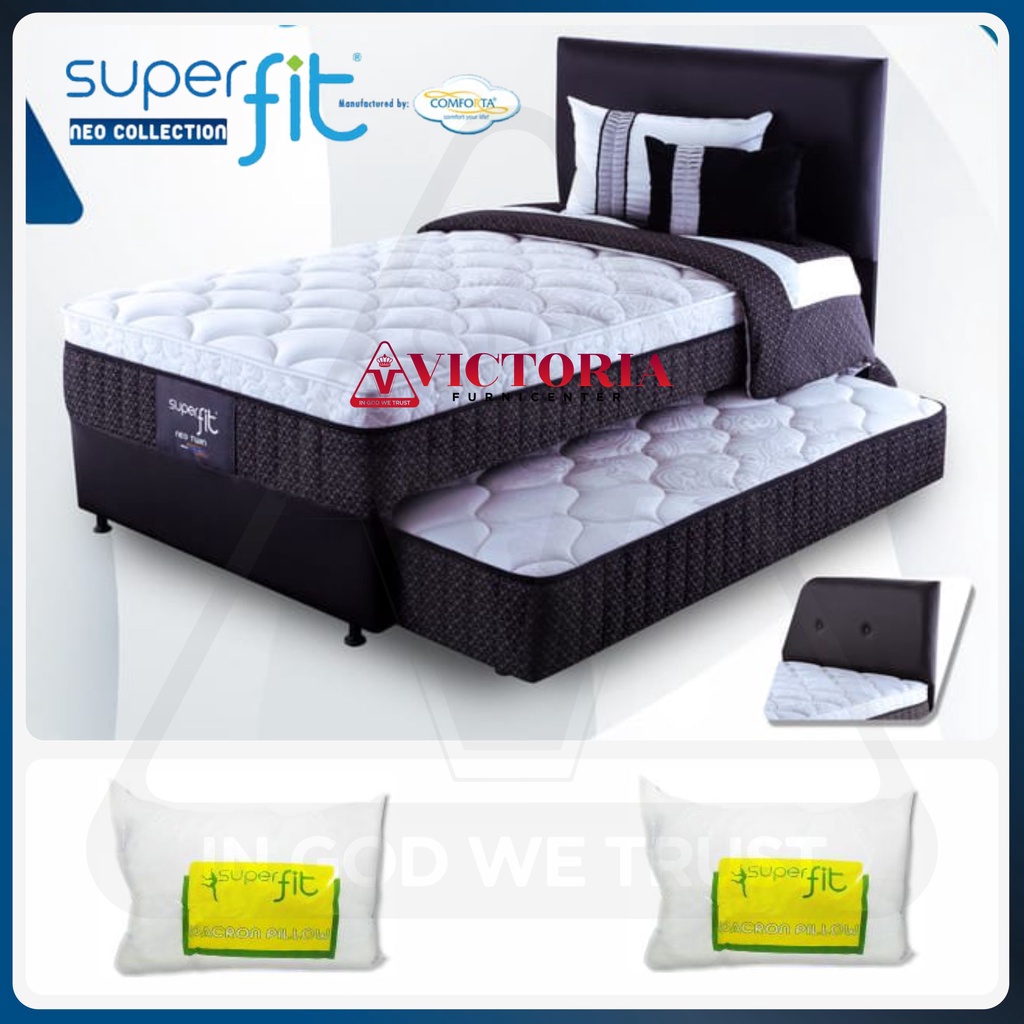 Jual Comforta Superfit Neo Twin 100 120 140 90 x 200 Full Set Fullset 2in1 Spring Bed Bed ...