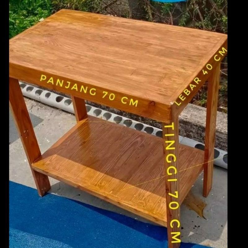 Jual meja rak kayu meja,tingkat dua meja murah | Shopee Indonesia