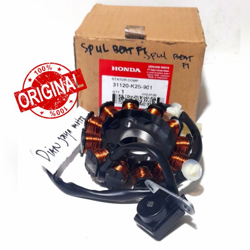 Jual (AHM) Spul Stator K25-901 Honda Beat Fi Original Honda Genuine Parts Stator Com (DS) (Spull ...