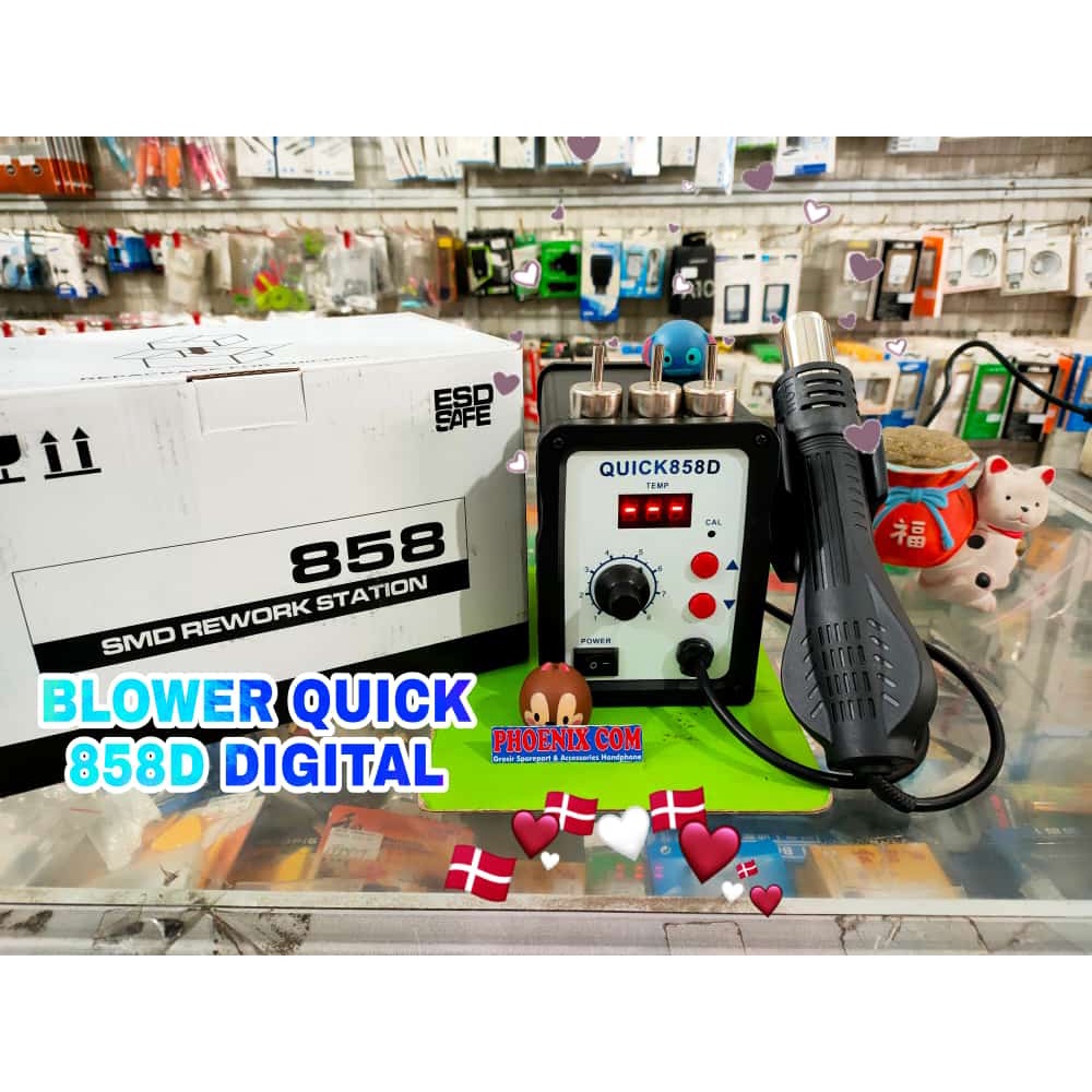 Jual BLOWER DIGITAL QUICK 858D PLUS HOT AIR QUICK 858D SOLDER UAP DIGITAL QUICK 858D HOTAIR ...