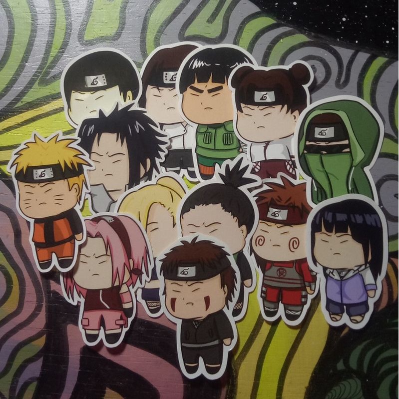 Jual Stiker Lucu Anime Naruto Shippuden chibi bahan Glossy anti air ...
