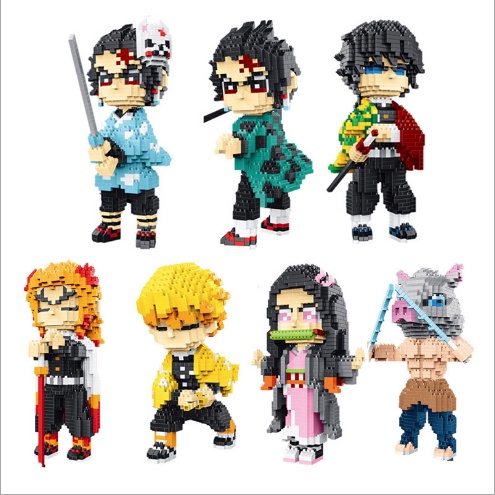 Jual Bricks Nano Block Demon Holy Slayer Anime Series Mainan LBP ...