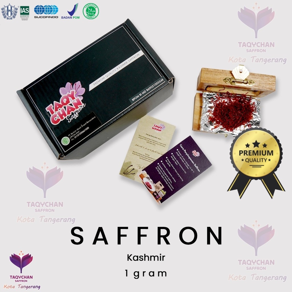 Jual SAFFRON KASHMIR/TAQYCHAN SAFFRON SACHET 1 GRAM BPOM HALAL ...