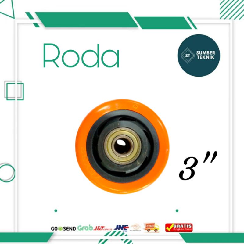 Jual Roda PVC / Roda Etalase / Roda Trolley 3 Inch | Shopee Indonesia