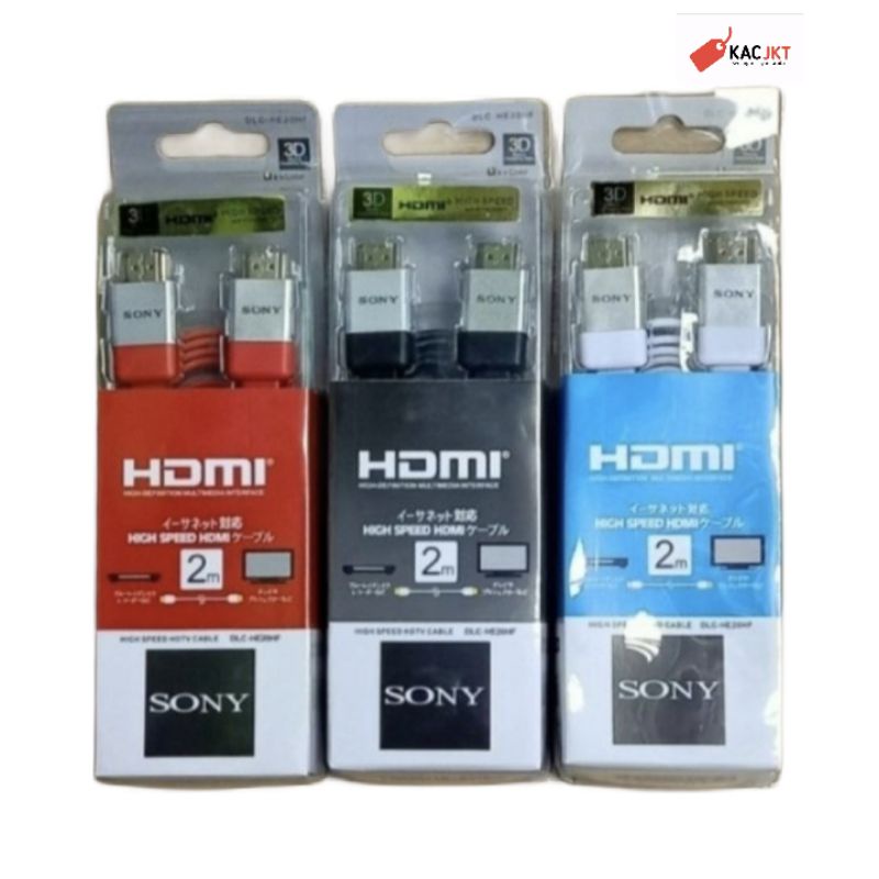 Jual Kabel Hdmi Sony Hi Speed High Quality 2m Kabel Hdmi 2m Sony Hdmi 2 M Hdmi 2 Meter Hdmi Sony ...