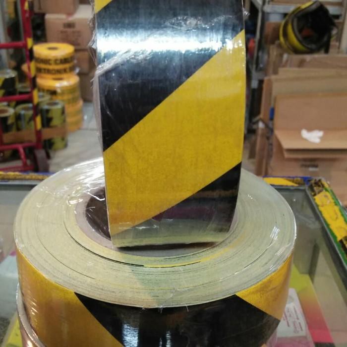 Jual *Otomotif* stiker reflektif police line 2"x 45meter/scotlite ...