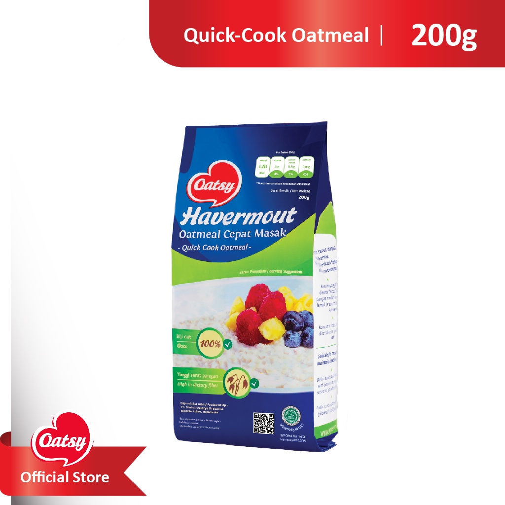 Jual OATSY Quick Cook Oatmeal 200g | Shopee Indonesia