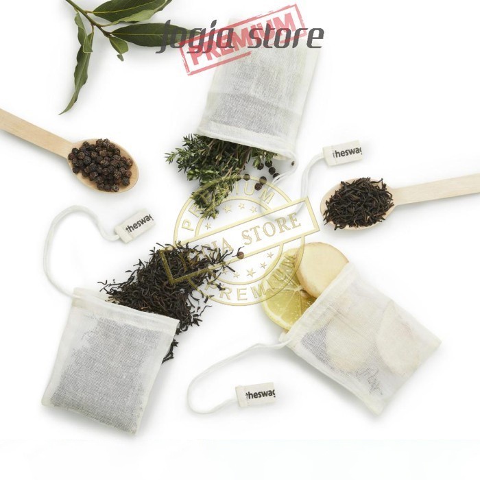 Jual Paket 100Pcs Paper Bag Tea Kantong Kosong Teh Celup & Herbal Size ...