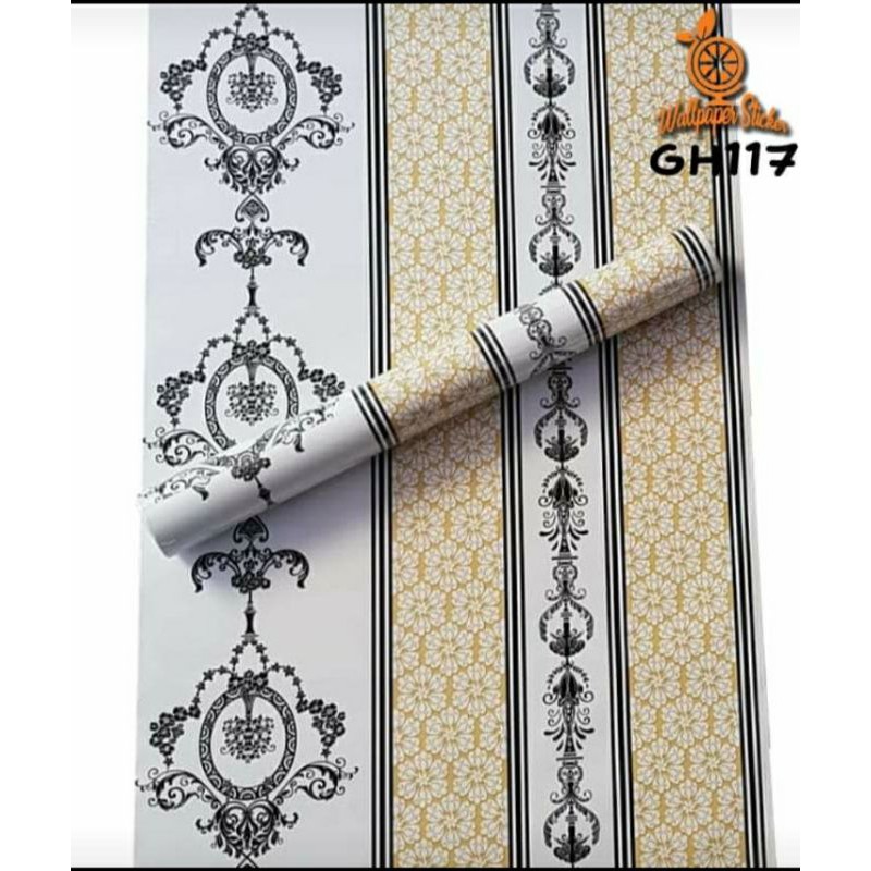 Jual Wallpaper dinding ukuran 45 cm X 10 meter - wallpaper untuk dinding motif cantik ukuran 45 ...