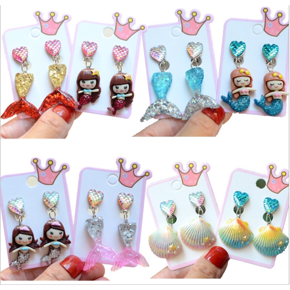 Jual NEW Anting Stud motif Mermaid | Shopee Indonesia