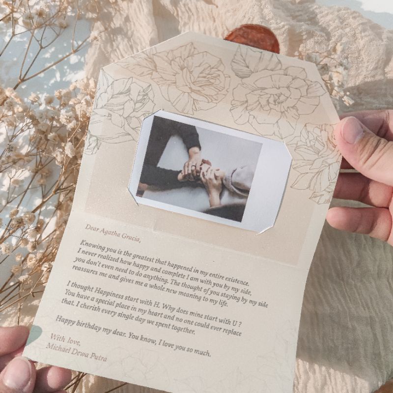 Jual Love Letter - greeting card custom kartu ucapan foto | Shopee ...