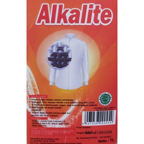 Jual Alkalite Penghilang Noda Ringan Laundry 1 Liter | Anti Noda Jamur ...