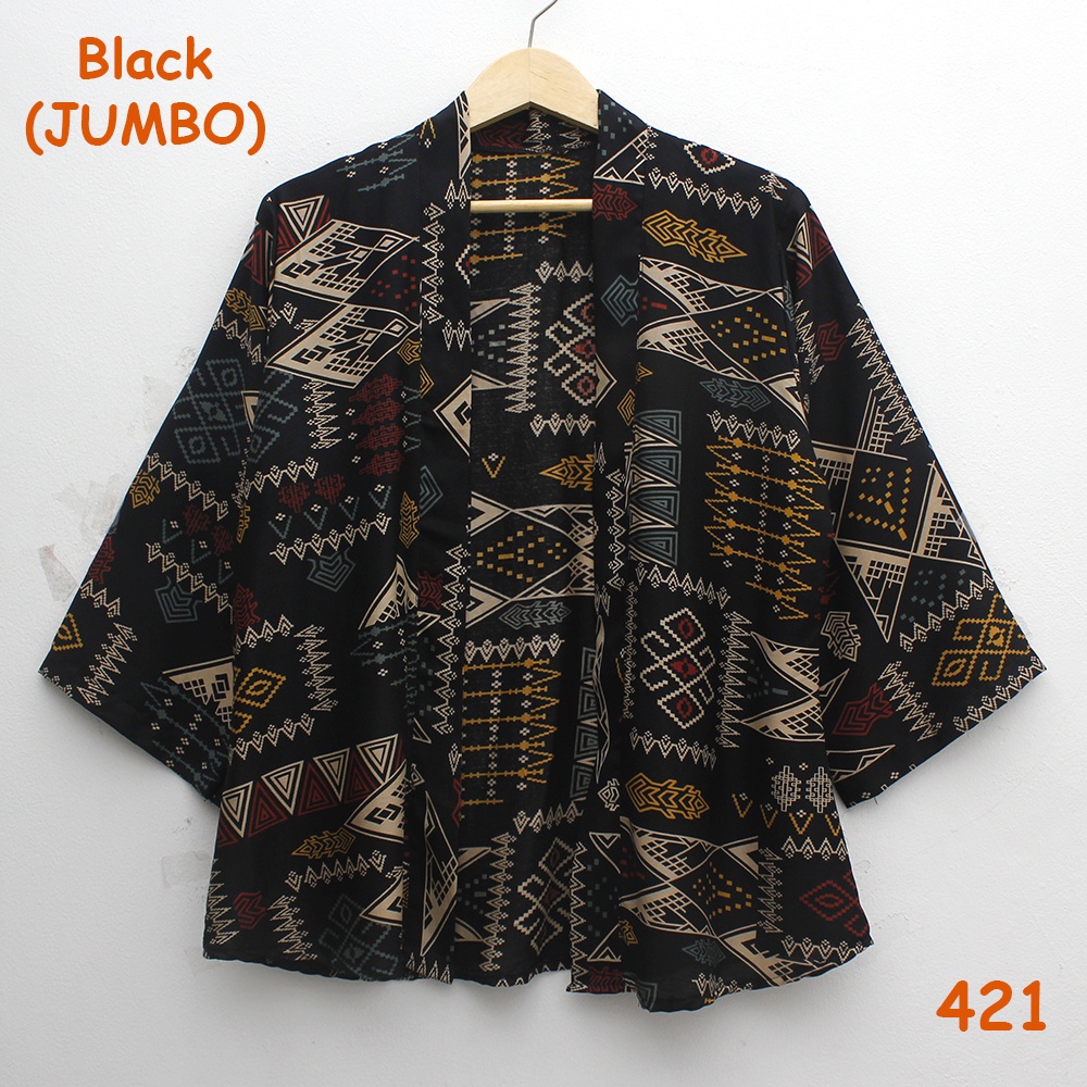 Jual 𝑱𝒂𝒌𝒂𝒓𝒕𝒂𝑭𝒂𝒔𝒉𝒊𝒐𝒏 cardigan JUMBO XXL ld 118 tribal motif etnic batik ...