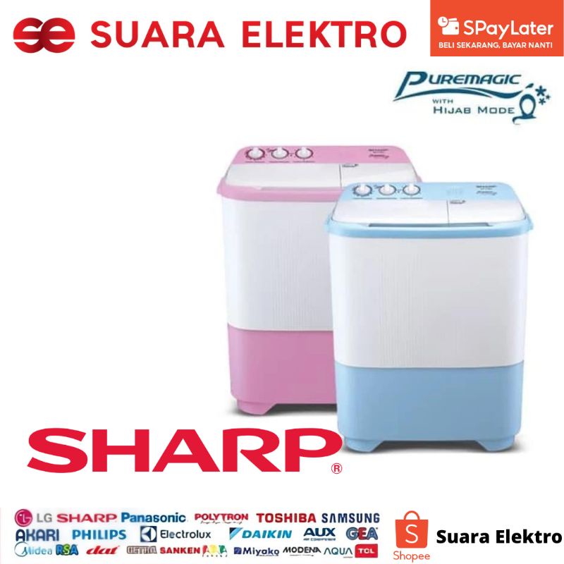 Jual MESIN CUCI SHARP EST-80MW (7.5KG) | Shopee Indonesia