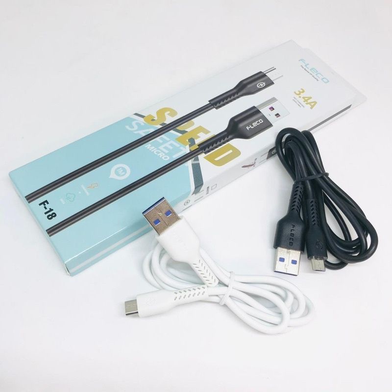 Jual Kabel Data Fleco Micro 3.4A F-18 Kabel Charger Casan Fleco Micro ...