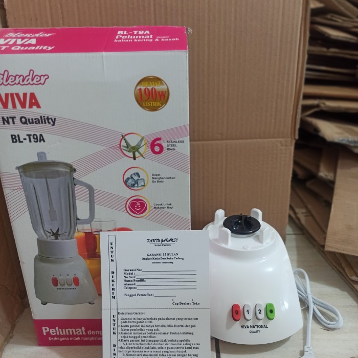 Jual Mesin Blender Viva National BL T9A ( Hanya Mesin ) Bergaransi BL-T9A | Shopee Indonesia