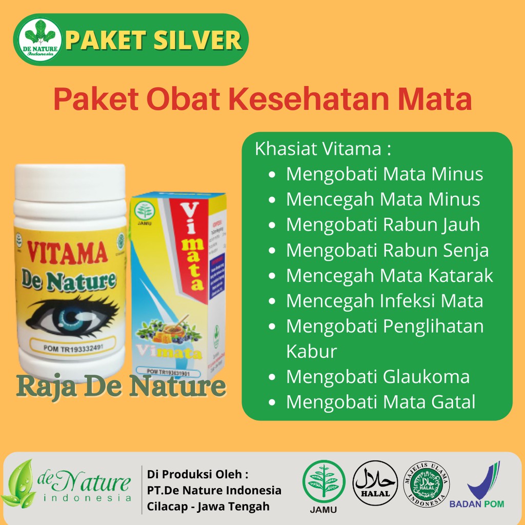 Jual Paket Silver Vitama De Nature Obat Mata Minus Mata Buram ...