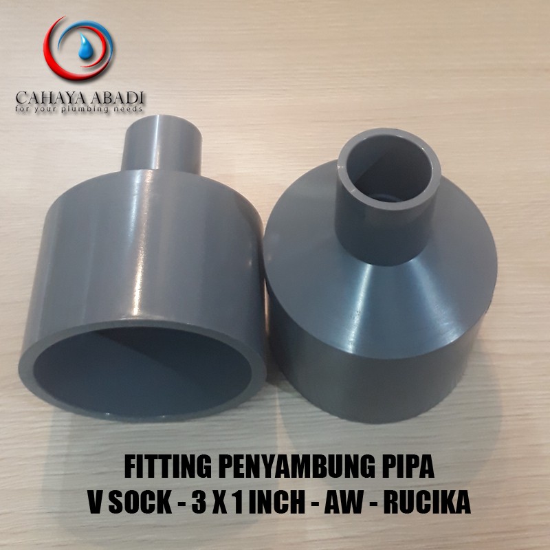 Jual GROSIR - FITTING PENYAMBUNG PIPA - VSOCK - 3 X 1 INCH - AW ...