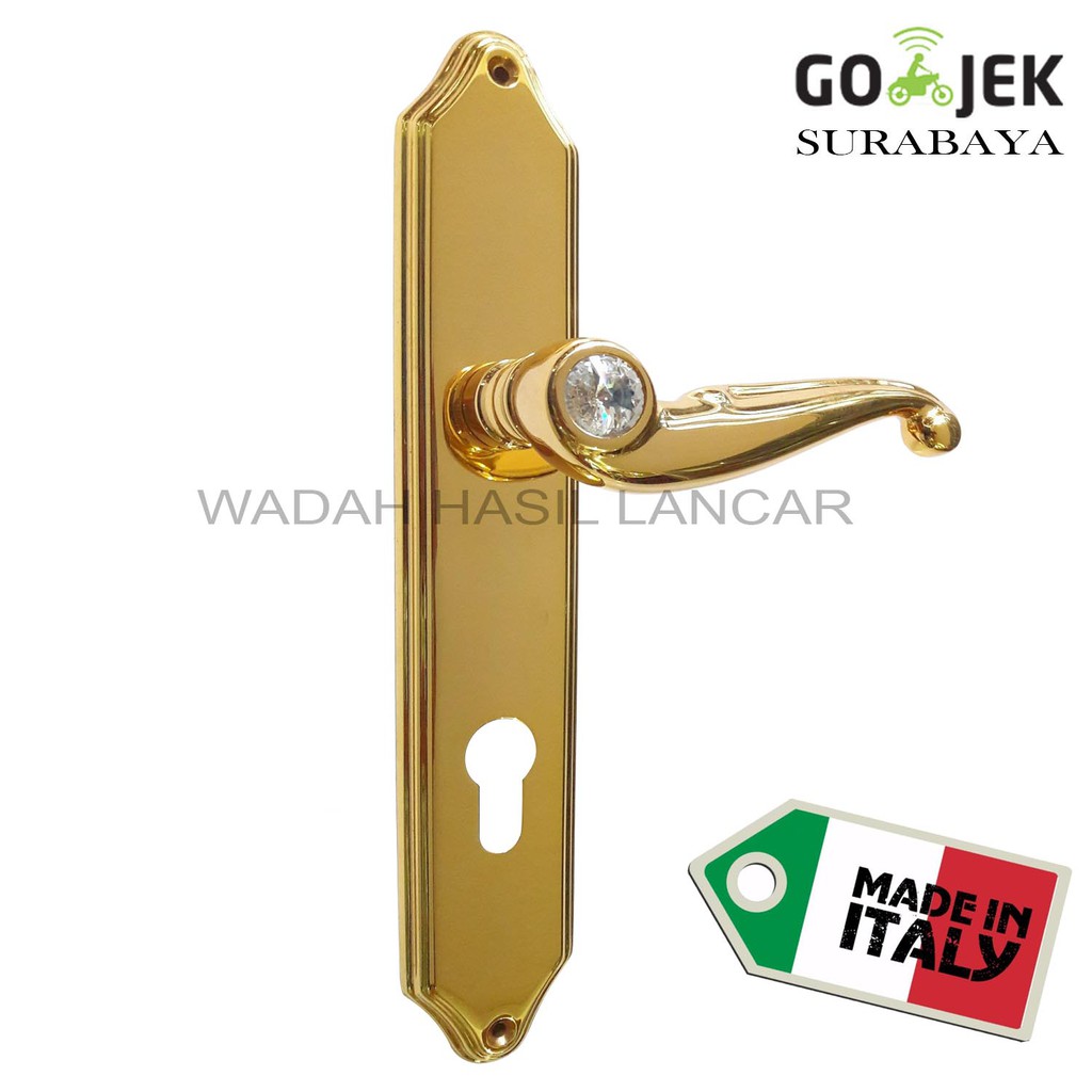 Jual Handle Pintu Rumah / Gagang Pintu Passoti 201 Bright Gold Plated ...